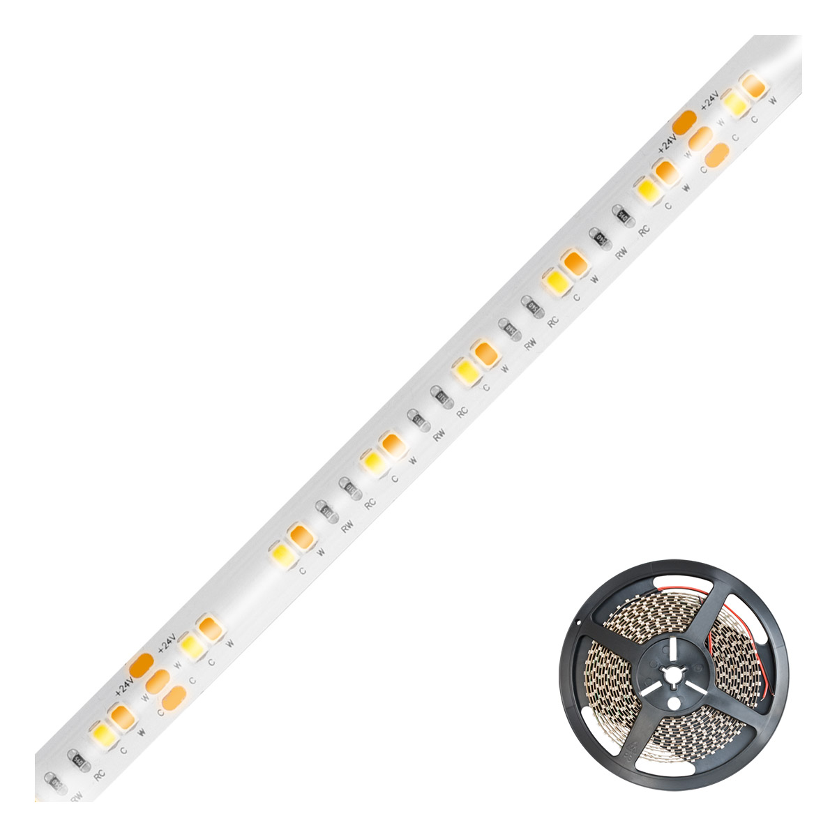 LED-Strip - IP54 - 48V/DC - 14,4W/m - max. 1680m/m 168LED/m - 5m-Rolle ...