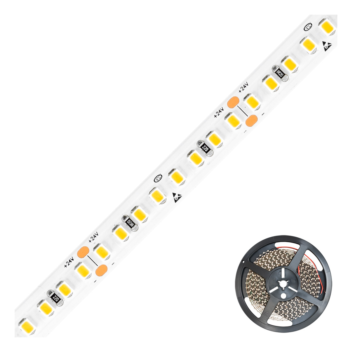 LED-Strip - IP67 - 48V/DC - 14,4W/m - 2097lm/m - 160LED/m 5m-Rolle ...