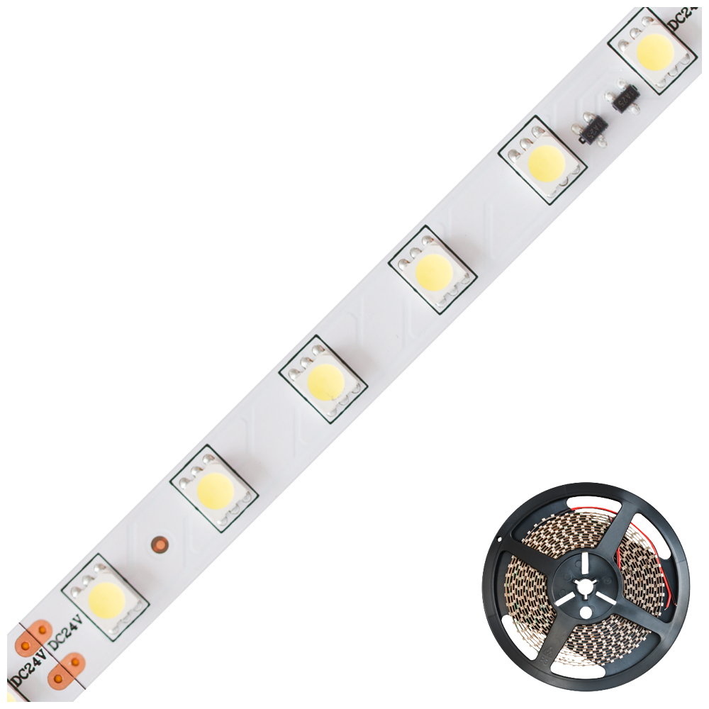 LED-Strip - IP20 - 24V/DC - 12,4W/m - 1160lm/m - 60LED/m 5m-Rolle ...
