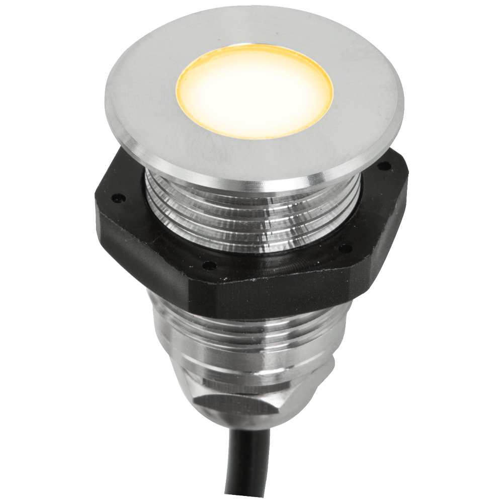 LED Lichtpunkt - Edelstahl IP68 - 12V/DC - 0,6W - 3000K - 10lm