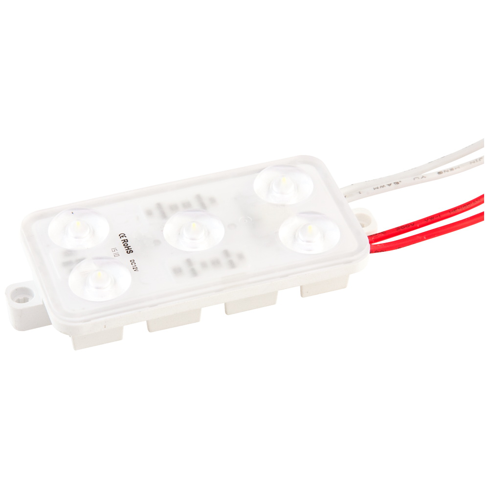LED-Modul - IP66 - 12V/DC - 5W - 450lm - 5LED - 3000K 5er-Kette - LED's ...