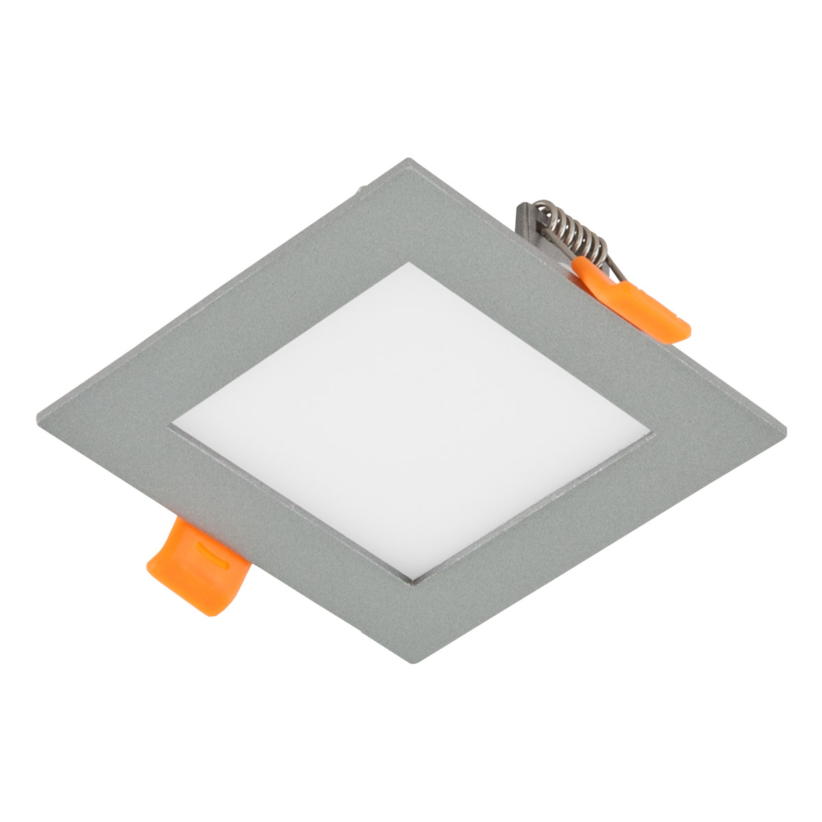 LED Einbaupanel - quad. - silber - IP20 5W - 4000K - 372lm - 350mA
