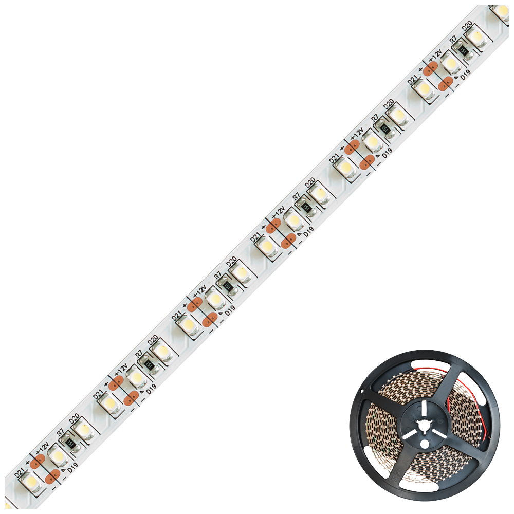 LED-Strip - IP20 - 12V/DC - 9,6W/m - 720lm/m - 120LED/m 5m-Rolle - 6000K