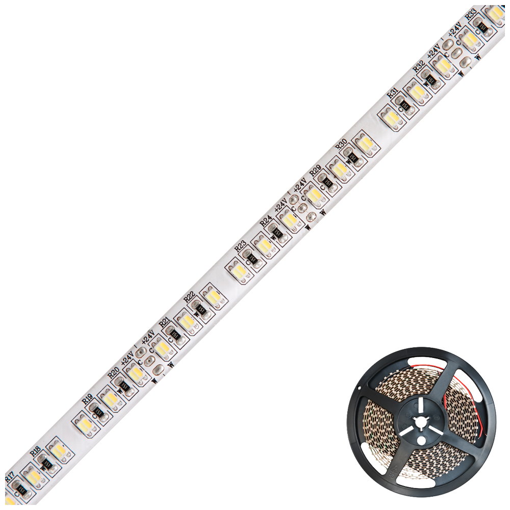 LED-Strip - IP54 - 24V/DC - 19,2W/m - max. 1105lm/m 120LED/m - 5m-Rolle ...