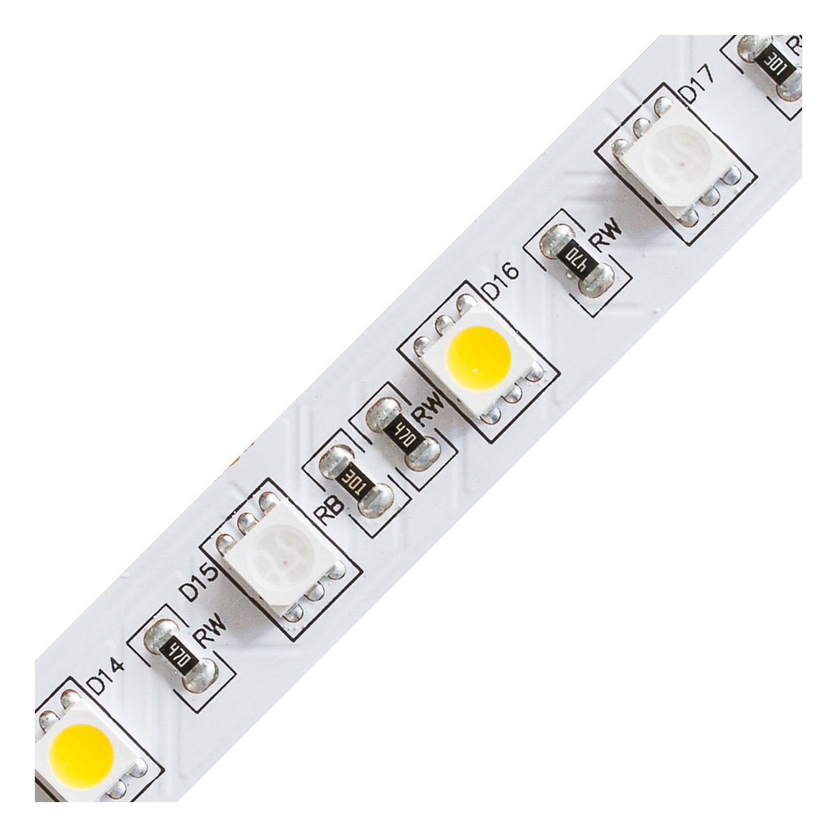 LED-Strip - IP20 - 24V/DC - 12W/m - max. 807lm/m 60LED/m - RGB+W(3000K ...